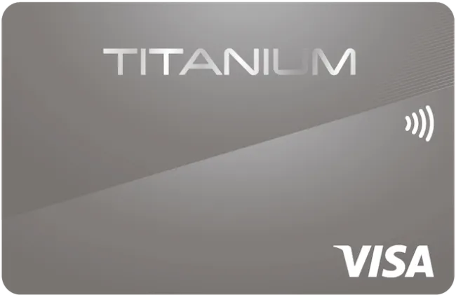 Tarjetas de crédito TITANIUM Visa & Mastercard
